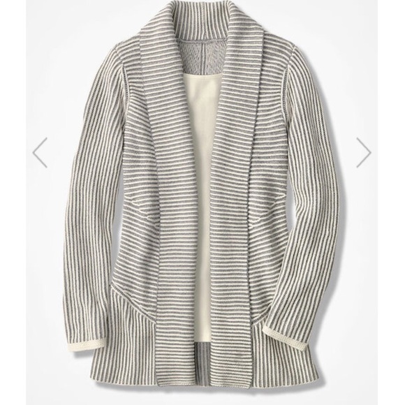 Coldwater Creek | Sweaters | Coldwater Creek 3x Greyivory Cardigan ...